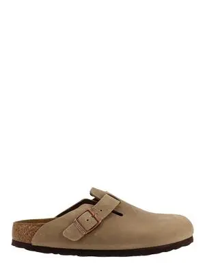 BIRKENSTOCK Boston Bs Leather Mule - Beige