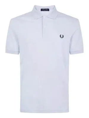 Fred Perry Laurel Wreath-embroidered Polo Shirt - Blue