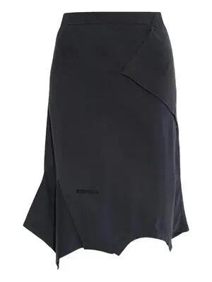 Vetements Asymmetrical-hemline Midi Skirt - Black