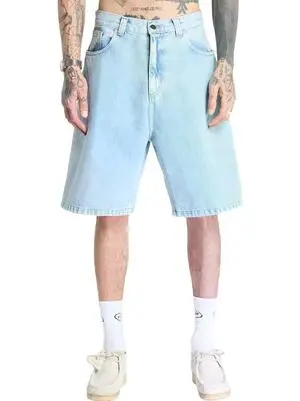 Carhartt Work In Progress High-waist Denim Shorts - Blue