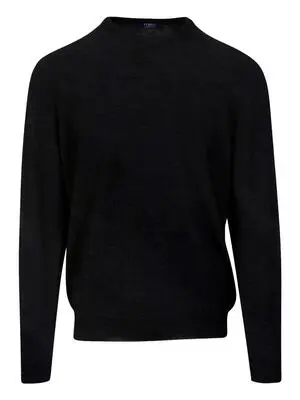 Fedeli Round-neck Sweater - Black