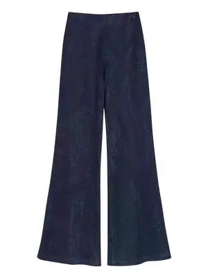 MARGHERITA MACCAPANI Flared Trousers With Glitter Embellishments