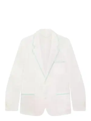 Casablanca Notched Lapel Jacket - White