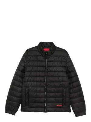 Hugo Embroidered-logo Padded Jacket - Black