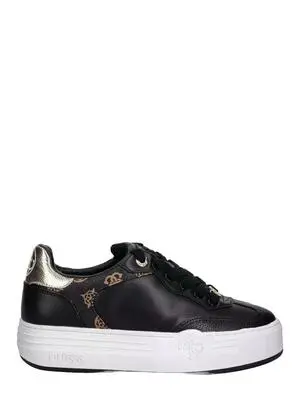 Guess Platform Sole Logo Sneakers - Black