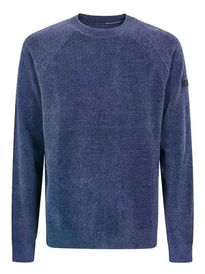 RRD Raglan-Sleeve Patch-Pocket Sweater Blue
