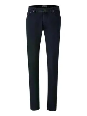 Jacob Cohen Embroidered Straight Leg Jeans - Blue