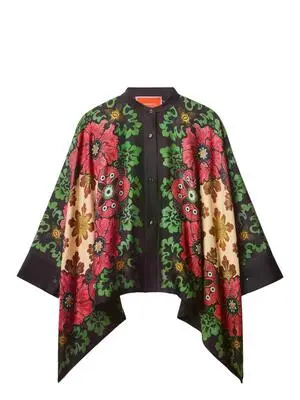 La DoubleJ Floral-print Blouse - Brown