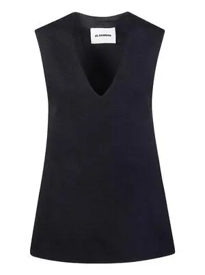 JIL SANDER Tank Top - Black