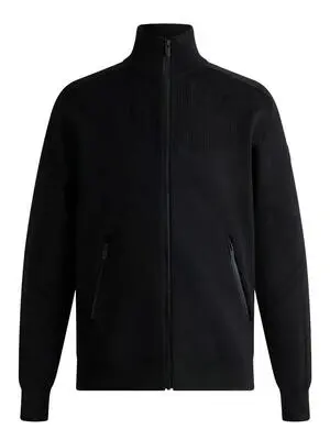 Fusalp Intarsia-panel Ribbed Bomber Jacket - Black