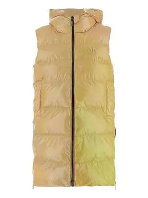 Pinko Padded Hooded Gilet - Yellow