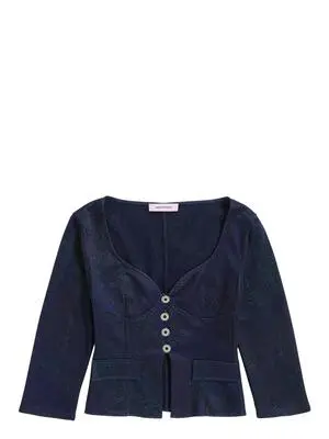 MARGHERITA MACCAPANI Button-detailed Structured Top - Blue
