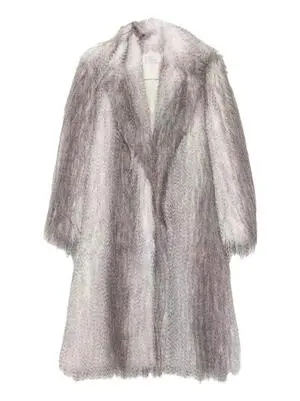 GIUSEPPE DI MORABITO Faux-Fur Belted Coat