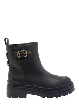 Pinko Buckle-detail Boots - Black