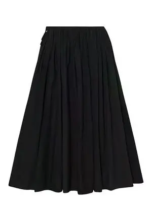 THE ROW Drawstring Pleated Skirt