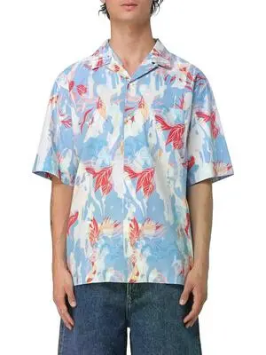 Alexander McQueen Hawaiian Floral-print Cotton Shirt - Blue