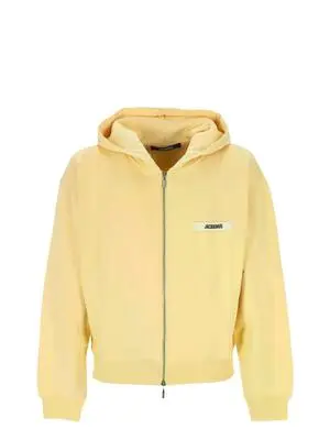 Jacquemus Zip-up Hoodie - Yellow