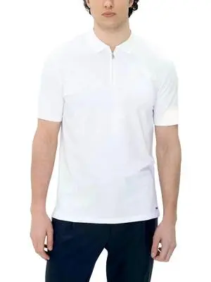 Hugo Zip-neck Polo Shirt - White