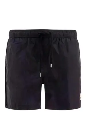 Moncler Logo-patch Swim Shorts - Blue