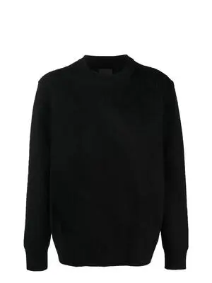 Givenchy Wool-blend Jacquard Sweatshirt - Black