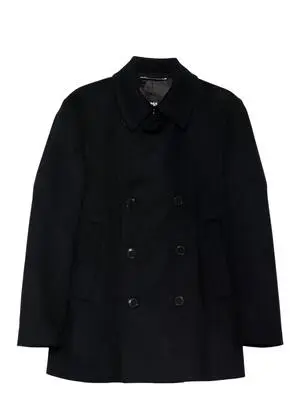 BOSS Double-breasted Coat - Blue