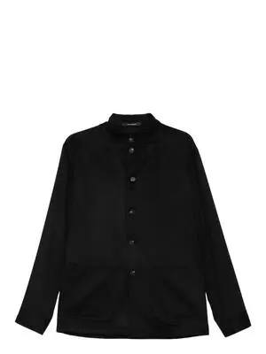 Tagliatore Button-fastening Patch-pocket Jacket - Black