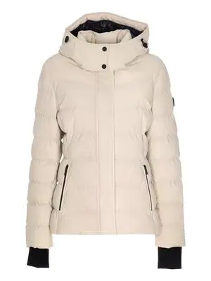 Moose Knuckles Hooded Padded Down Jacket - Neutrals