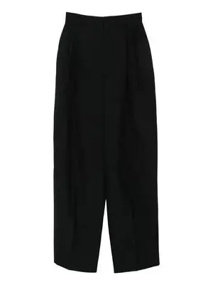 Moschino Pleated Back-pocket Trousers - Black