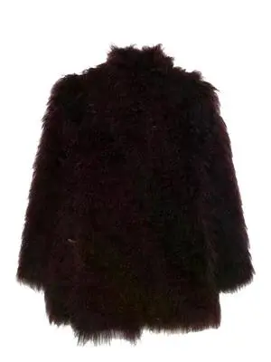Simonette Ravizza Lamb Fur Jacket - Red