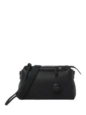 Fendi Medium The Way Selleria Leather Tote Bag - Black