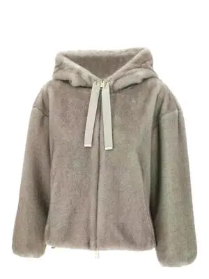 Herno Zip-front Jacket With Drawstring Hood - Neutrals