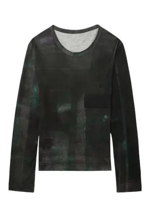 Y’s Printed Long-sleeve T-shirt - Green