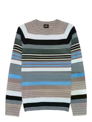 Paul Smith Striped Wool Sweater - Blue