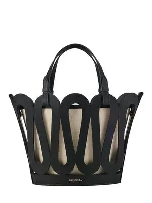AQUAZZURA Artiste Medium Tote Bucket Bag - Black