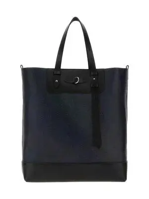 MAISON MARGIELA Leather Tote Bag - Blue