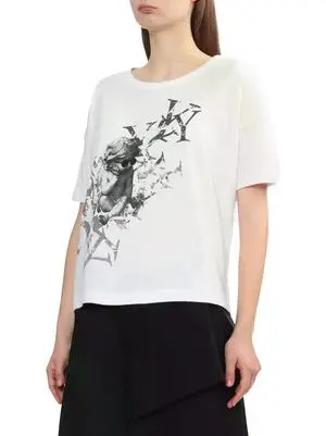 Y’s Cherub-print T-shirt - White
