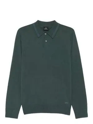 Paul Smith Polo-neck Merino Wool Sweater - Green