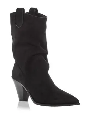 AQUAZZURA Boogie Cowboy Booties - Black