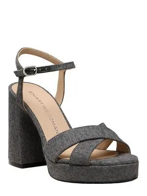 STUART WEITZMAN Dayna Platform Sandals Slate