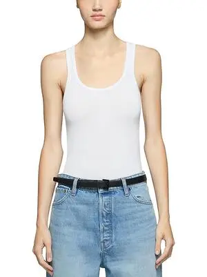 EB DENIM Lucy Racerback Tank Top - White