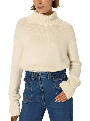 Gerard Darel Edana Cashmere Sweater - Ecru