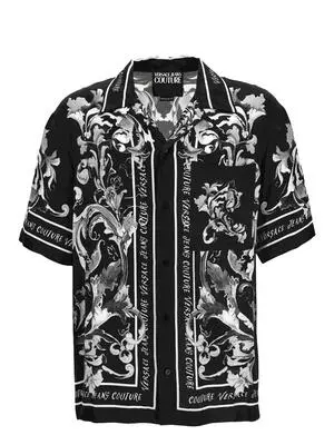 Versace Baroque-print Shirt - Black