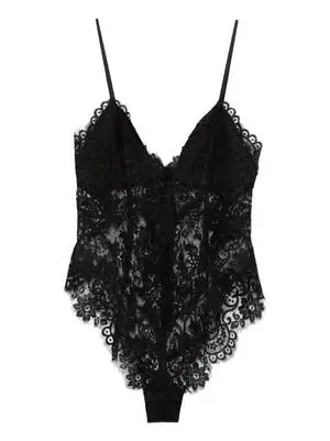 Zimmermann Lace Teddy Bodysuit - Black