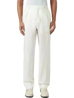 Casablanca Pleated Tailored Trousers - White
