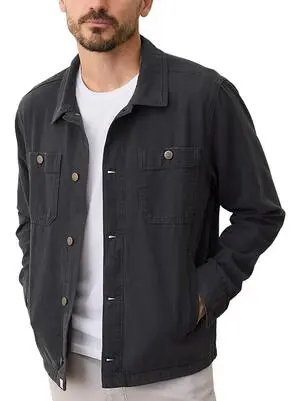 Marine Layer Patrick Canvas Overshirt - Fade Black