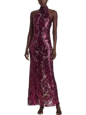 Ramy Brook Tatiana Sequinned Gown - Blackberry