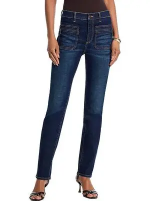 Ramy Brook Emmy Straight Jeans - Dark Rinse
