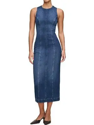 DL1961 Esme Denim Midi Dress - Sea Front