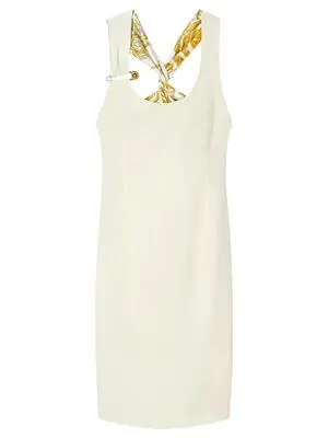 Versace Cross-back Mini Dress - White