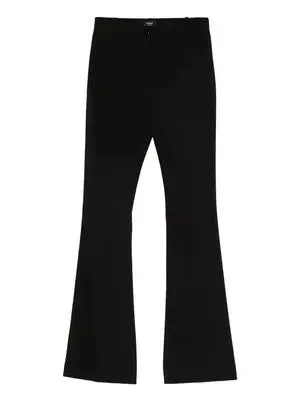 Pinko Back-slit Flared Trousers - Black